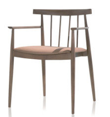 China Smile arm Chair solid wood dining arm chair furniture supplier