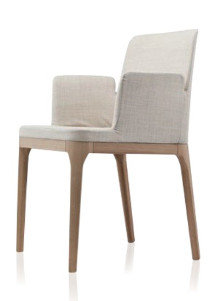 China North Europe style wooden dining arm chair furniture supplier