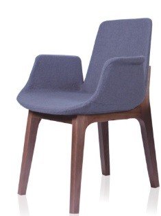 China modern home dining room solid wood arm chair furniture supplier