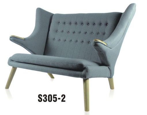 China modern home upholstered two seater chaise chair supplier