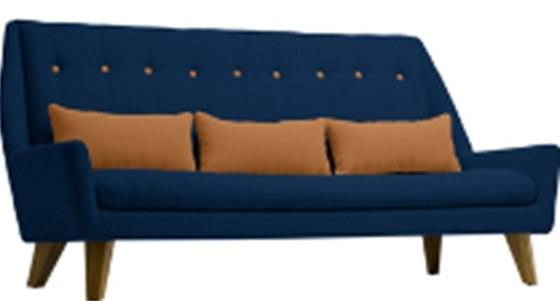 China modern home upholstered three seater lounge chair furniture supplier