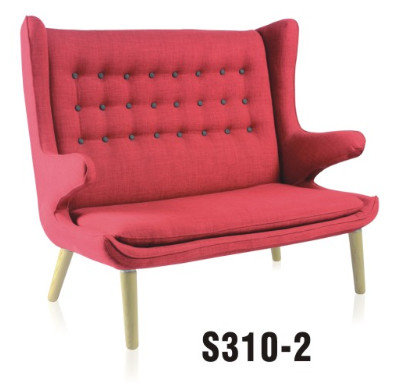China modern home upholstered 2 unit lounge chair furniture supplier