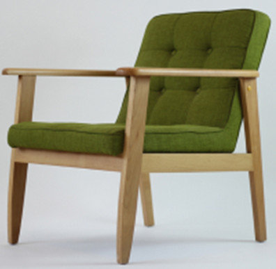 China America style wooden frame home recliner upholstered chair furniture supplier