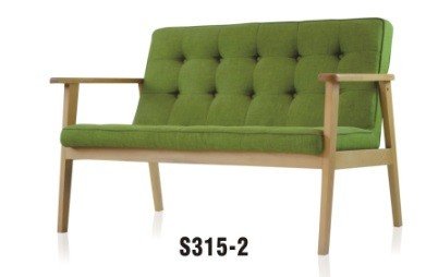 China America style wooden frame home recliner upholstered 2 seater sofa furniture supplier