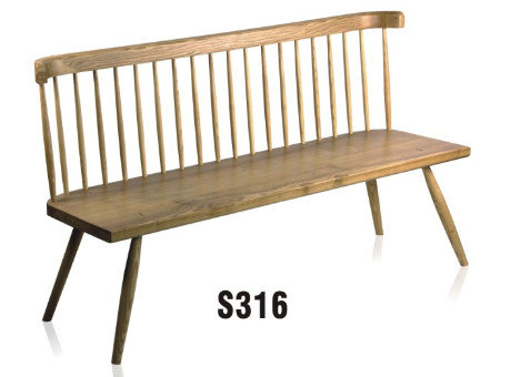 China America style solid wood 3 seater Windsor sofa furniture supplier