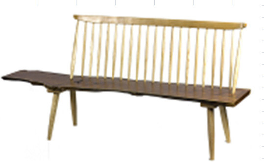 China America style solid wood 3 seater Windsor bench furniture supplier