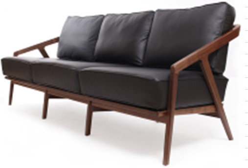 China America style wooden frame home upholstered 3 seater sofa furniture supplier