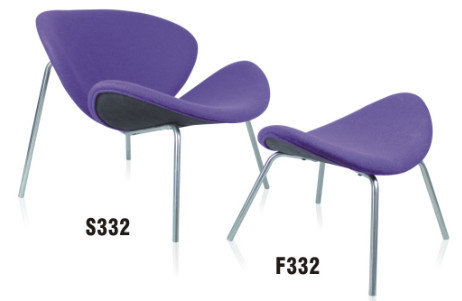 China modern home upholstered recliner chair with ottoman supplier