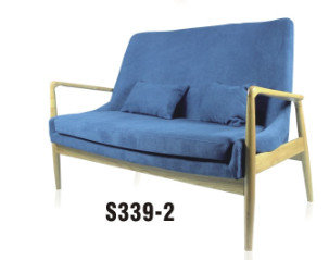 China America style home upholstered wooden frame 2 seater recliner arm fabric sofa furniture supplier