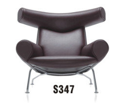 China America style mid century home lounge chair with chromed foot supplier