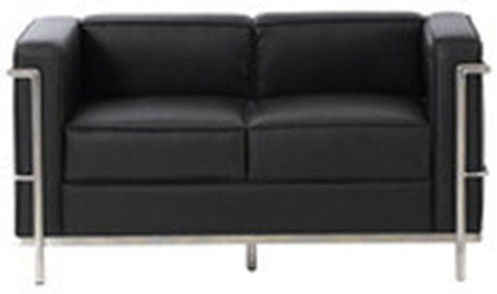 China modern club 2 unit sofa with chromed foot supplier
