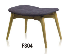 China America style mid century ottoman with wood leg supplier