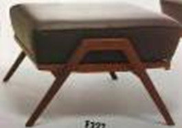 China America style mid century wooden leg ottoman supplier