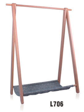 China America style mid century solid wood clothe coat rack supplier