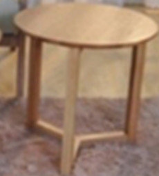 China America style small round solid wood coffee table furniture supplier
