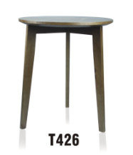 China America style solid wood round side table supplier
