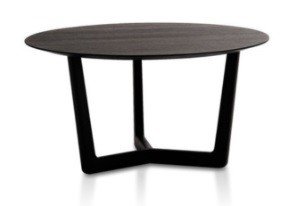 China America Mid century solid wood round low coffee table supplier
