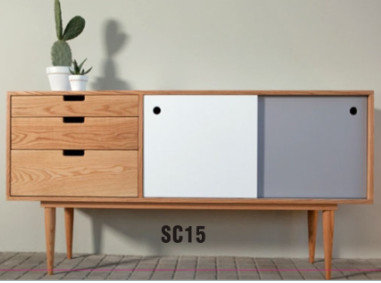 China North Europe style solid wood buffets cabinet furniture supplier