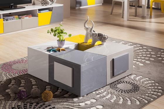 China Modern living room big multi-function coffee table with drawers supplier