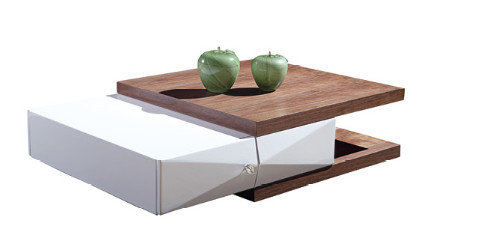 China Modern living room rectangle coffee table with drawers supplier