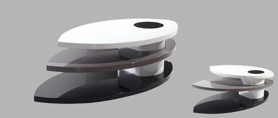 China modern living room painted oval coffee table furniture supplier