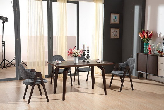 China luxury rectangle wooden dining table furniture supplier