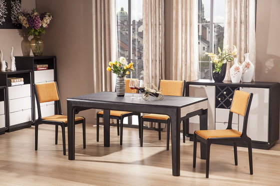China high quality rectangle wood dining table furniture supplier