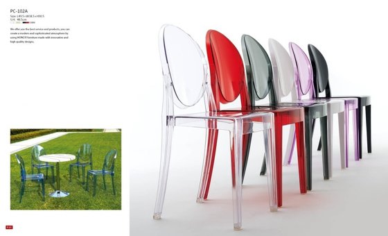 China Decorative Polycarbonate Chair Clear Victoria Ghost Chair supplier