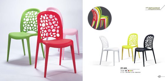China modern plastic dining chair furniture supplier