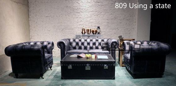 China luxury classic leather sofa furniture supplier