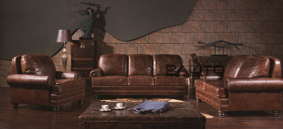 China classic Europe style 1+1+3 leather sofa set furniture supplier
