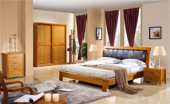 China modern wooden bed room furniture supplier