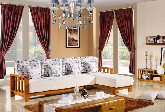 China modern solid wood section sofa furniture supplier