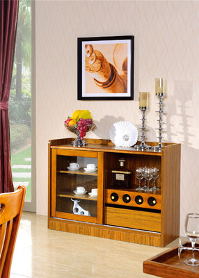 China modern Zingana solid wood buffets furniture supplier