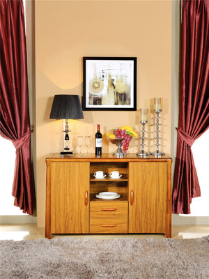 China modern Zingana solid wood sideboards furniture supplier