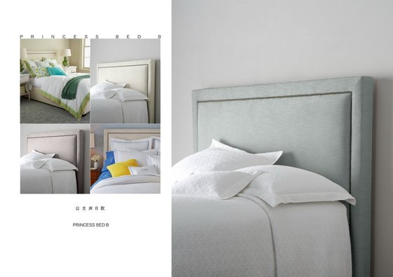 China modern America style fabric princess soft bed supplier