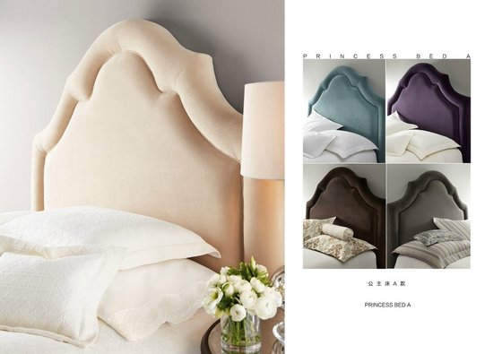 China modern America style fabric princess bed supplier