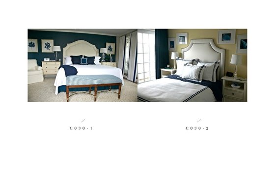 China modern fabric double hotel bed furniture supplier