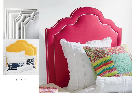 China top quality America style fabric soft QUEEN bed furniture supplier
