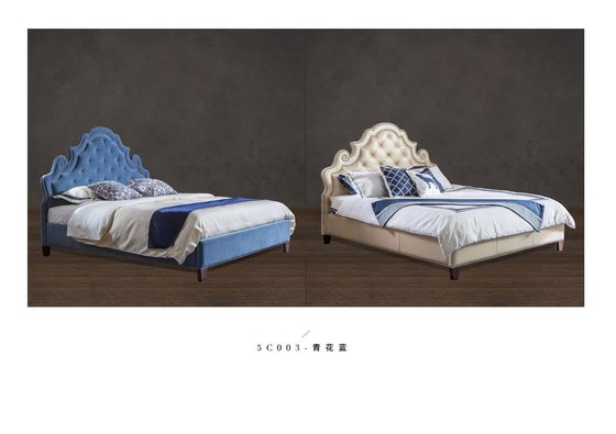 China unique America style fabric soft bed furniture China factory supplier