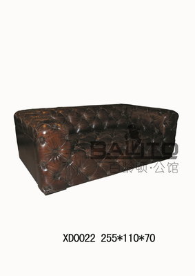 China classical antique four seater leather club sofa/classic four seats leather sofa furniture supplier