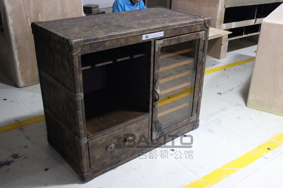 China classical old style antique low wine cabinet supplier