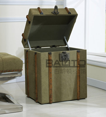 China classical old style antique canvas fabric case furniture supplier