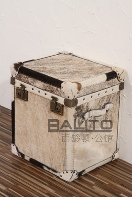 China classical old style antique cow leather color case furniture supplier