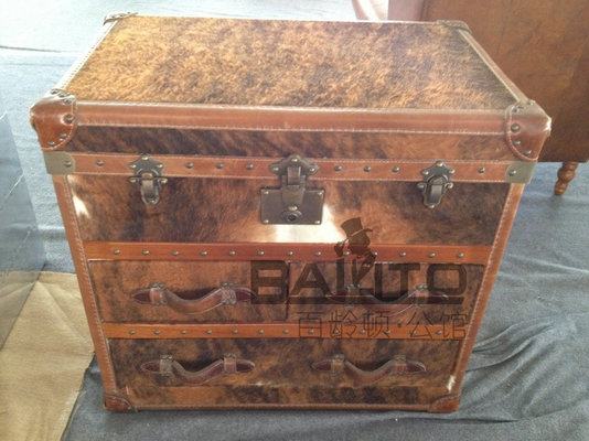 China classical old style fur leather household case furniture supplier