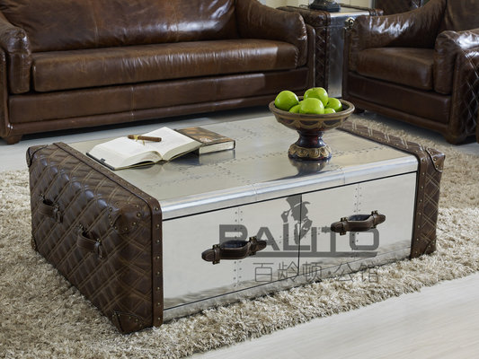 China classical aluminium household coffee table furniture supplier