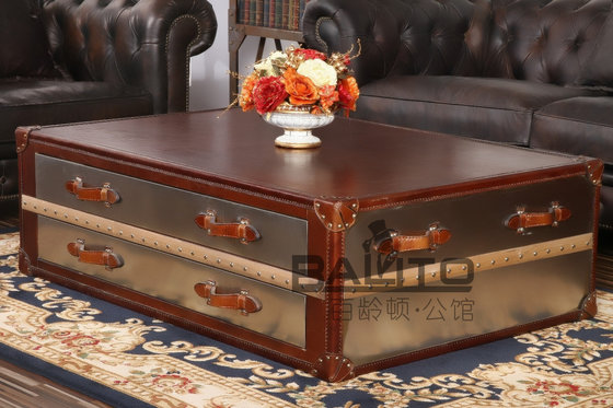 China classic style aluminium coffee table furniture supplier