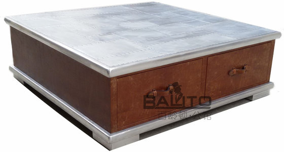 China classical style antique aluminium coffee table furniture supplier