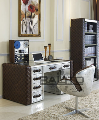 China classic old style antique aluminium writing desk furniture supplier