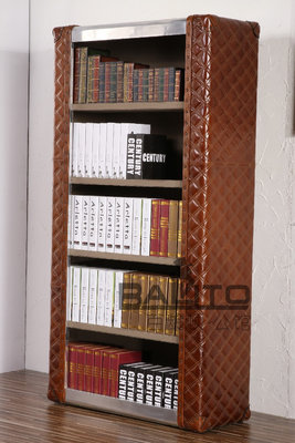China classical old style antique leather bookcase furniture supplier